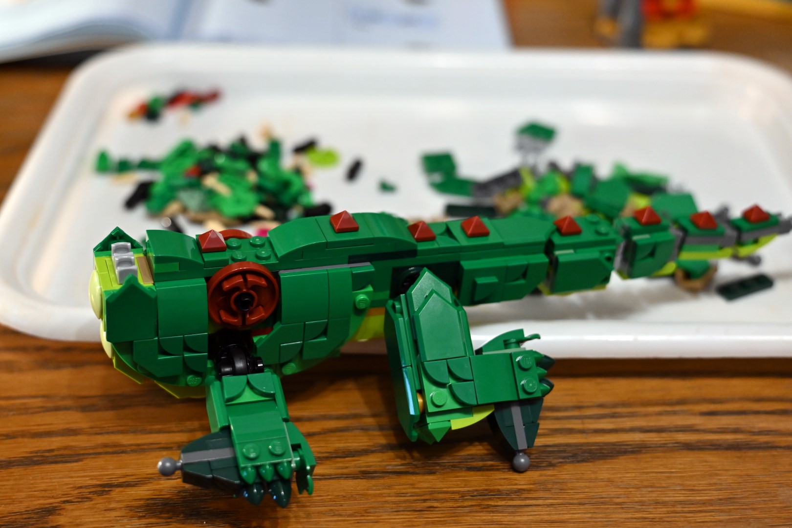 Lego Creator Medieval Dragon building process - Toy Photographers
